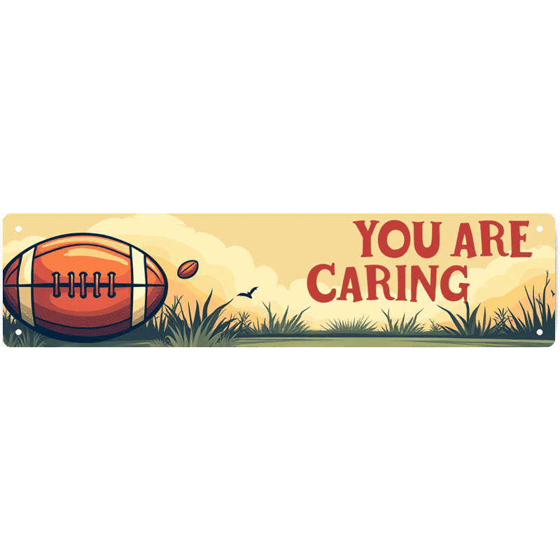 Caring Heart Tin Sign - 16x4 Inch - Perfect for Bedroom, Office, Man ...