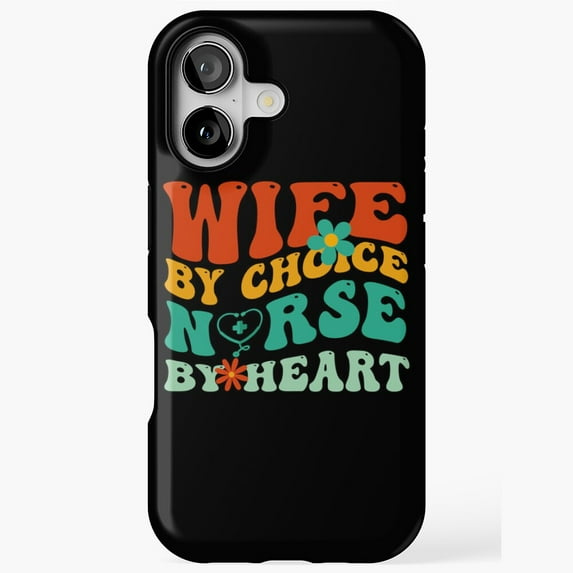 Caring Wife Mom Grandma Retro Groovy Nursing Design iPhone 17 through ...