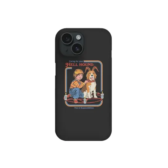 Caring for Your Hell Hound Funny Dog Phone Case for iPhone 16 15 14 13 ...