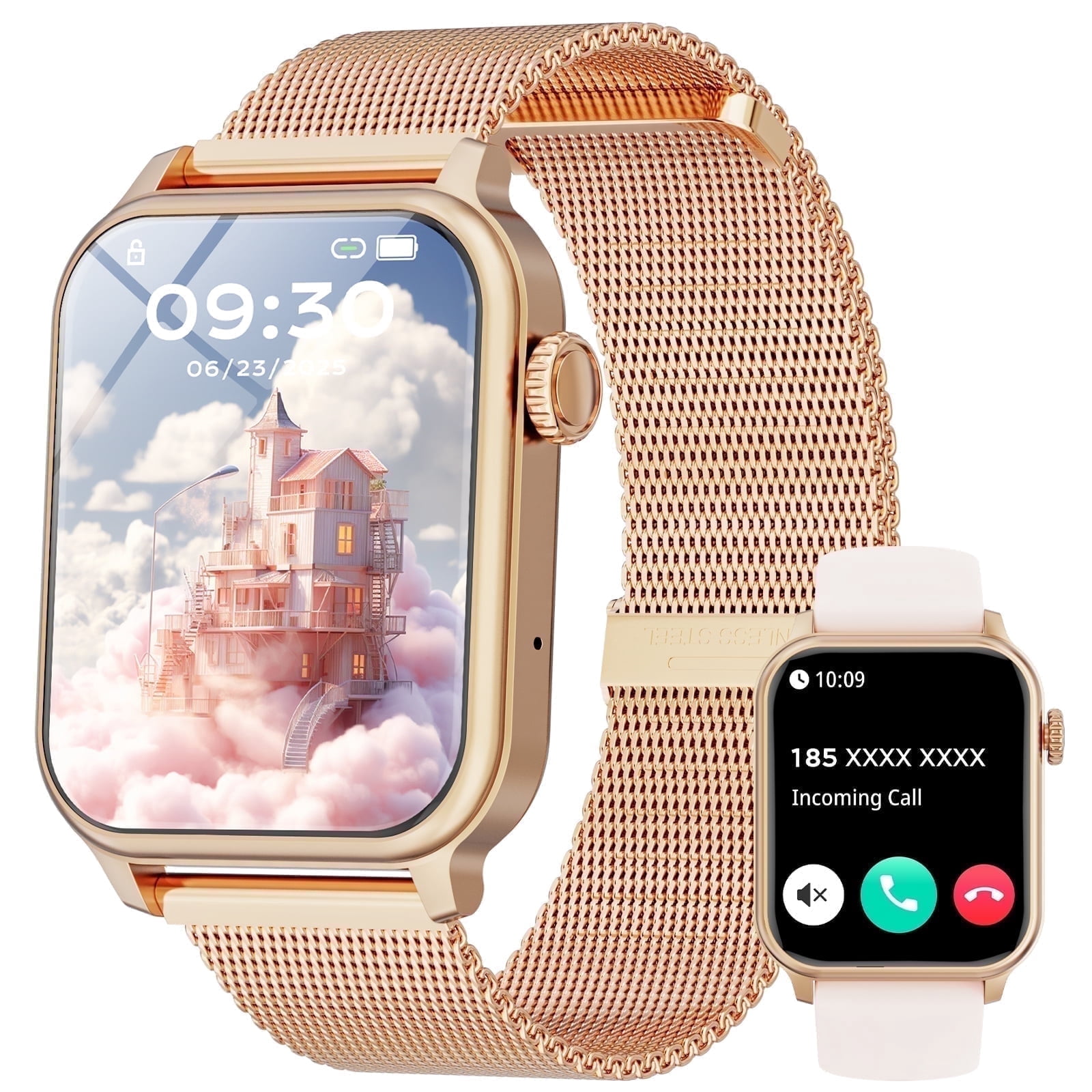 Xinyi 1.85-inch 600mAh large battery women's smart watch, suitable fits ...