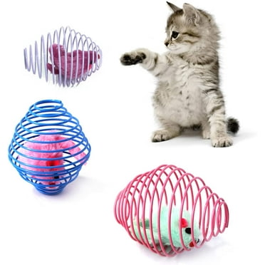 Spot Wide Colorful Springs Kitten Toy - Stimulating Cat Playtime ...