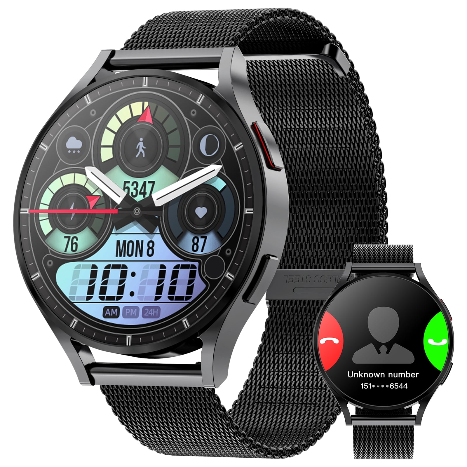 Carkira Smart Watch for Women Men, 1.57 Inch IP68 Waterproof Smart ...