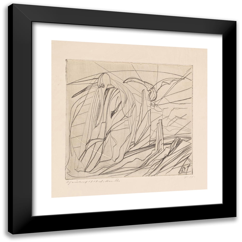 Carl Anton Reichel 15x15 Black Modern Framed Museum Art Print Titled ...