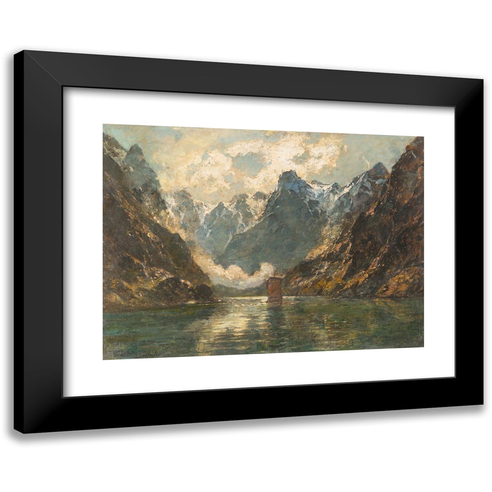 Carl August Heinrich Ferdinand Oesterley 24x19 Black Modern Framed ...