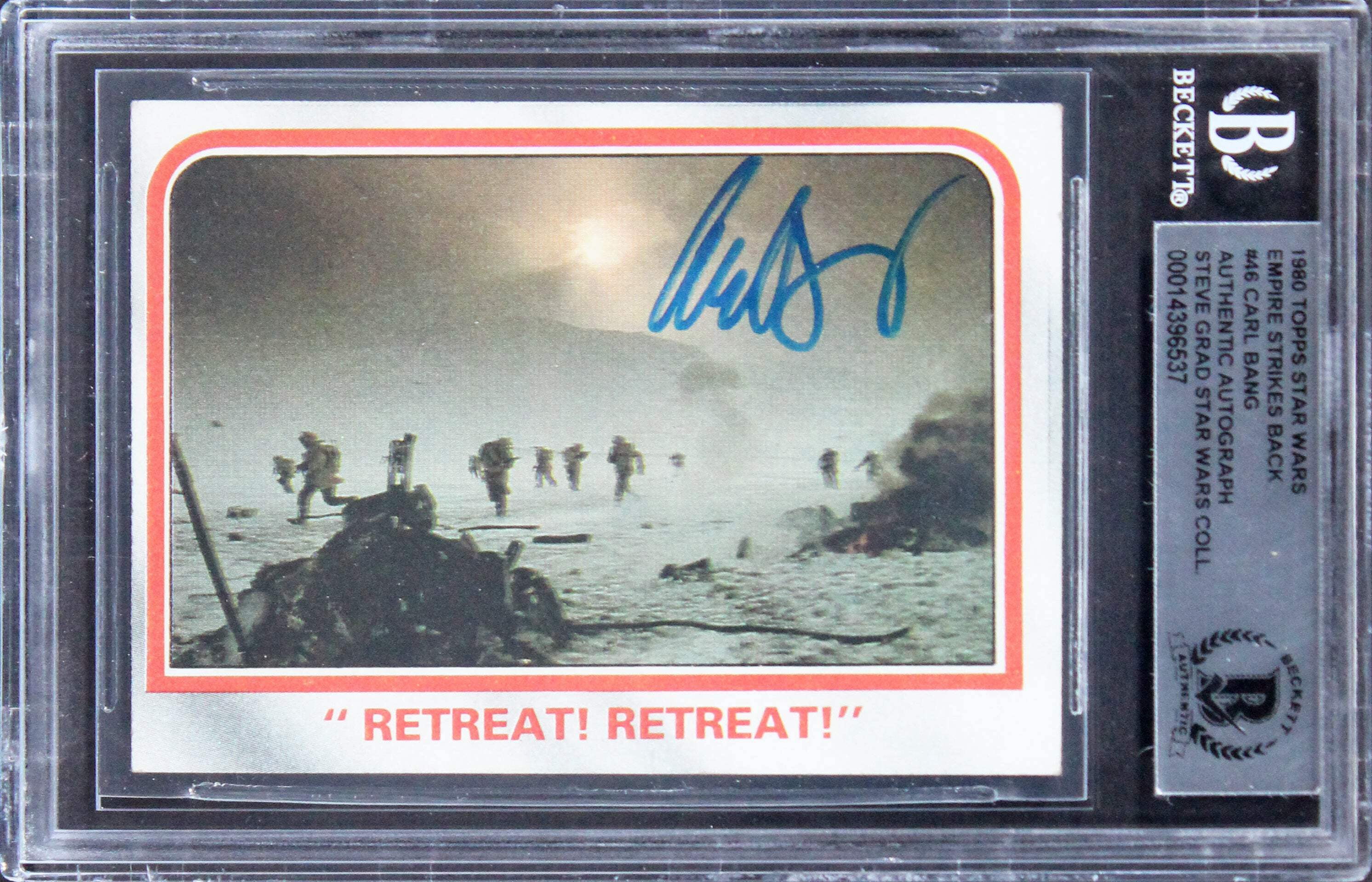 Carl Bang Star Wars Authentic Signed 1980 Topps Star Wars ESB #46 Card ...