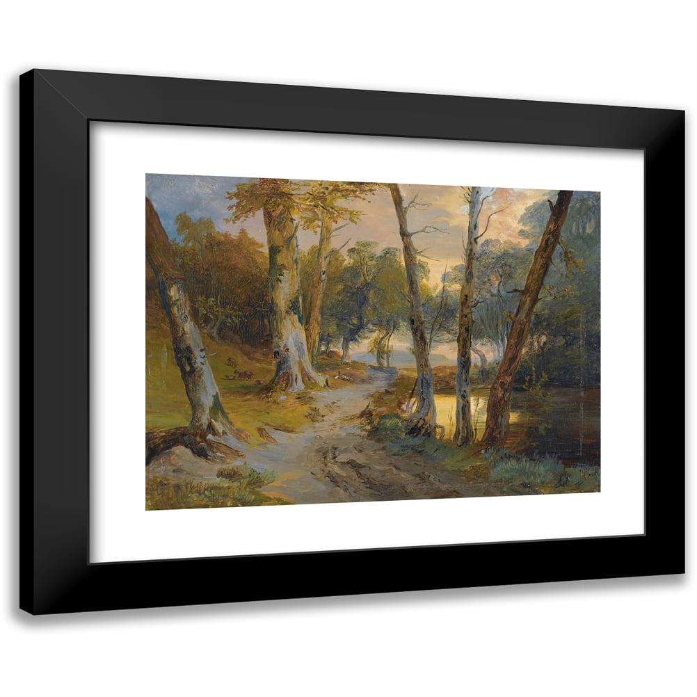 Carl Blechen 14x11 Black Modern Framed Museum Art Print Titled - Forest ...