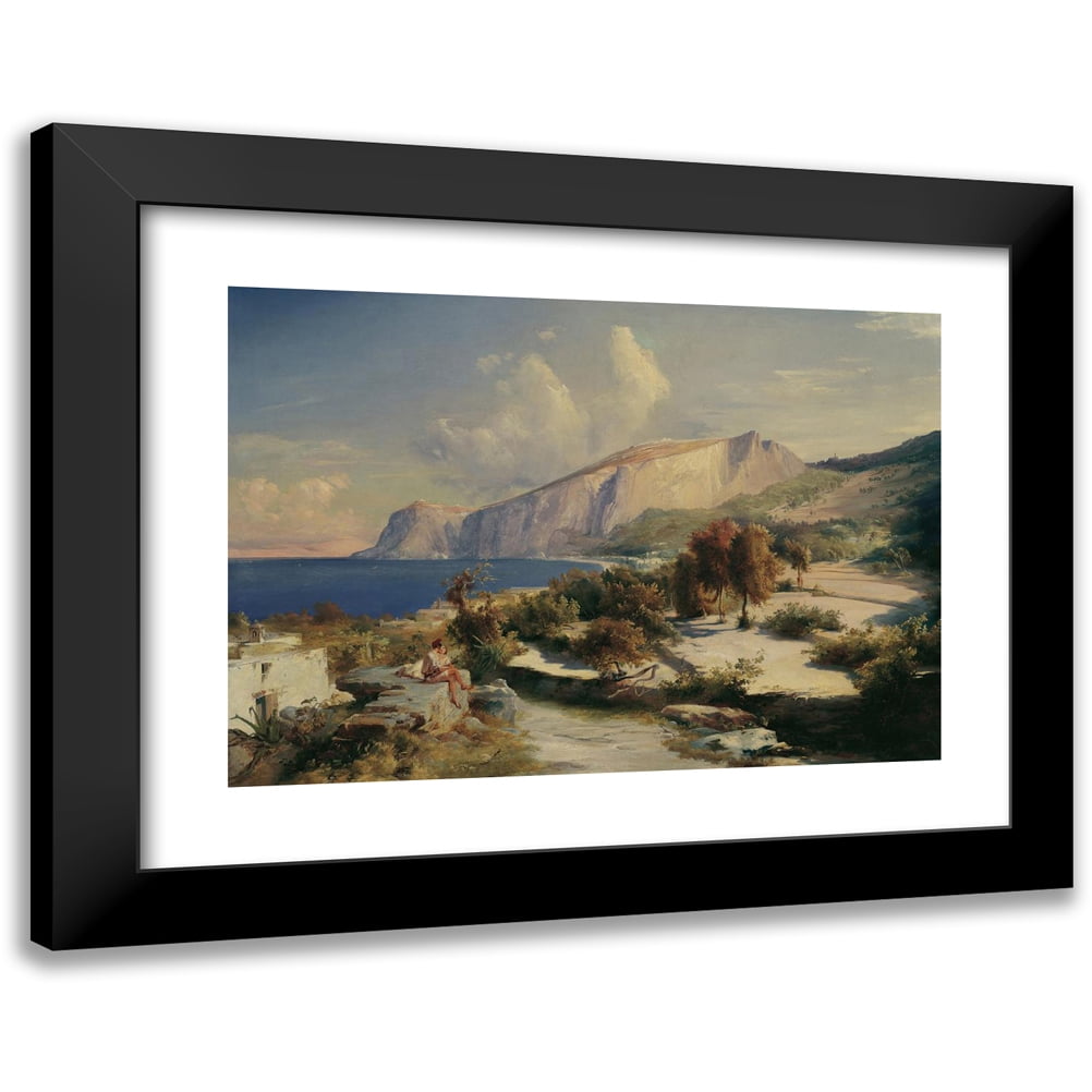 Carl Blechen 24x18 Black Modern Framed Museum Art Print Titled - In the ...
