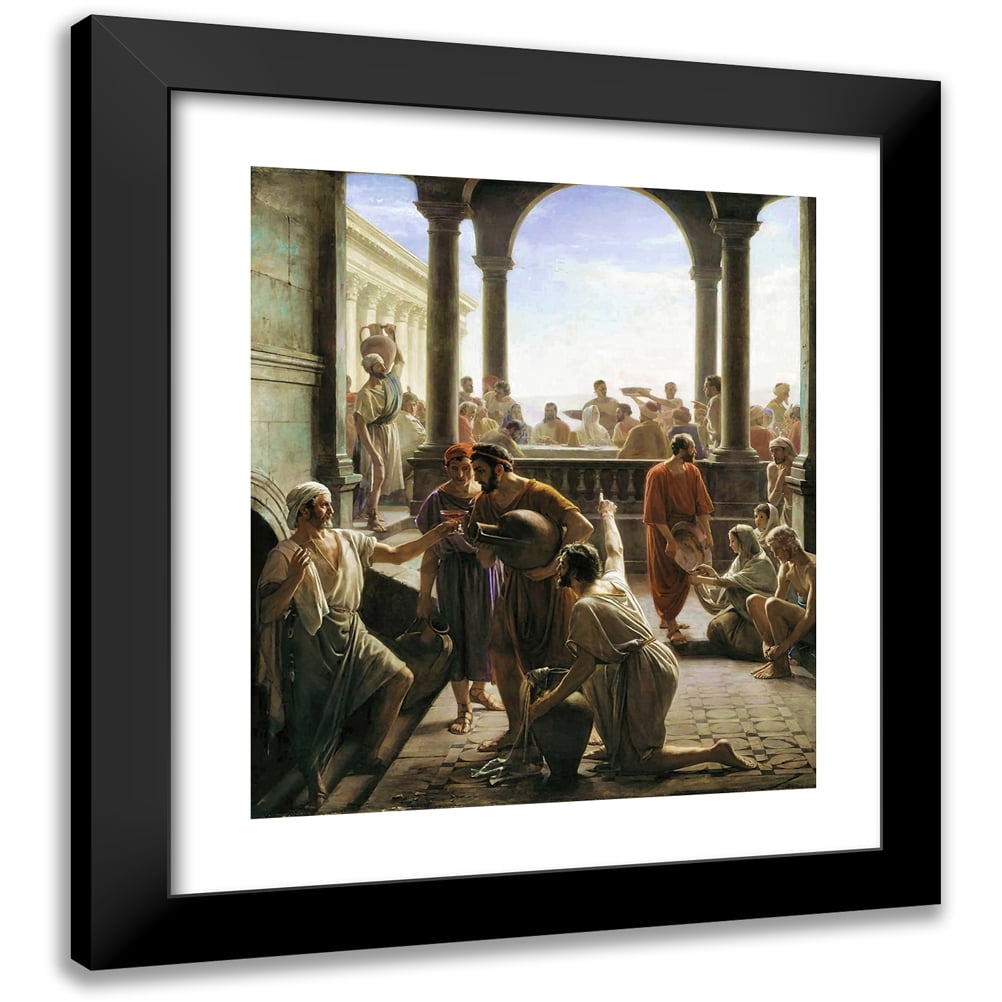 Carl Bloch 15x17 Black Modern Framed Museum Art Print Titled - Turning ...