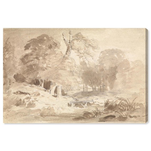 Carl Brechen - Rural Landscape Canvas Countryside Wall Art by Art ...