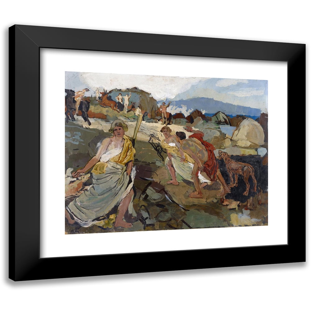 Carl Burckhardt 14x12 Black Modern Framed Museum Art Print Titled ...