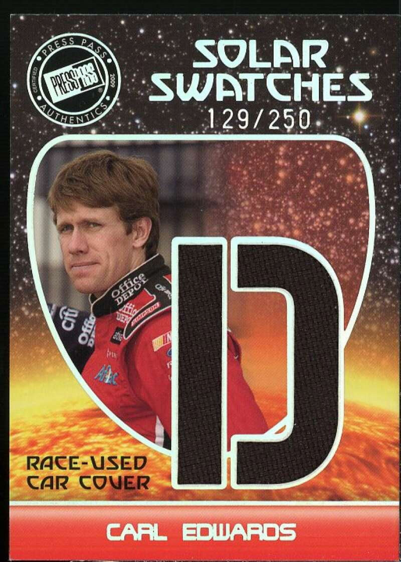 Carl Edwards Card 2009 Press Pass Eclipse Solar Swatches #SSCE6 ...