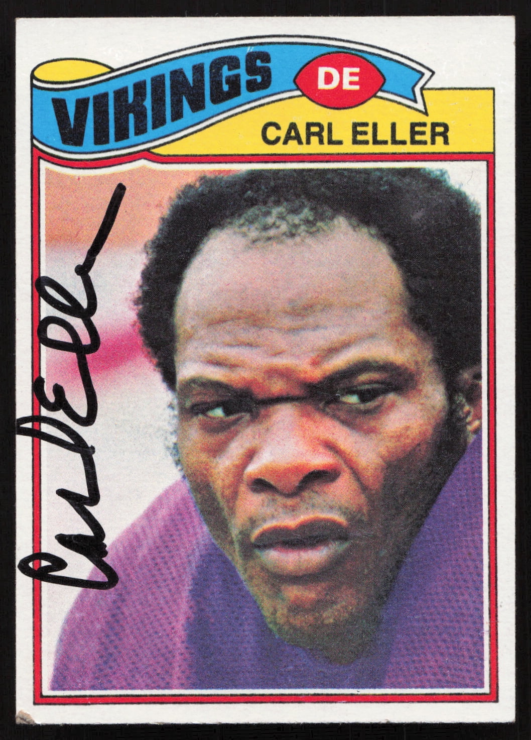 Carl Eller Autographed 1977 Topps Card #385 Minnesota Vikings SKU ...