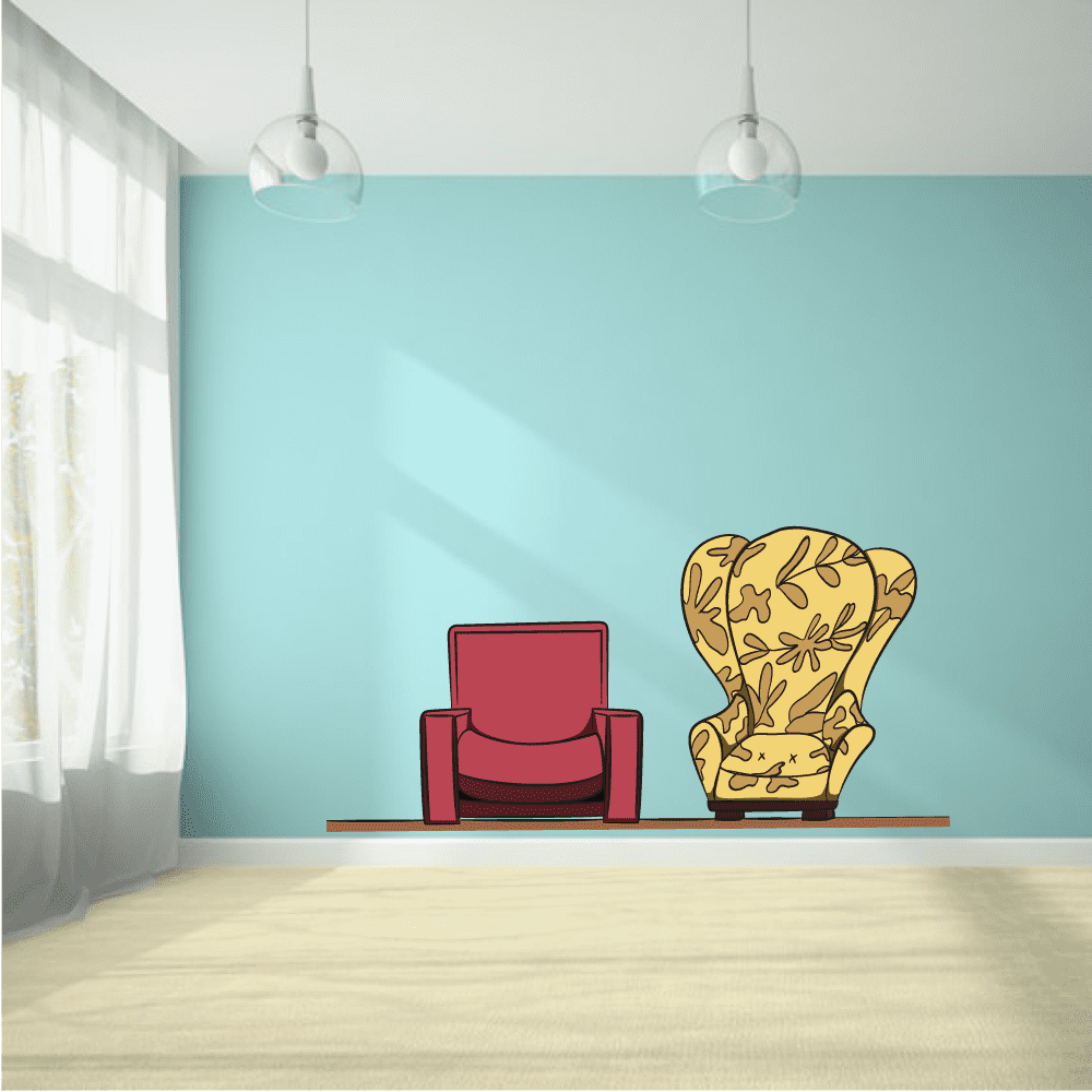 Carl and Ellie Chair Up Movie Cartoon Decors Wall Sticker Art Design ...