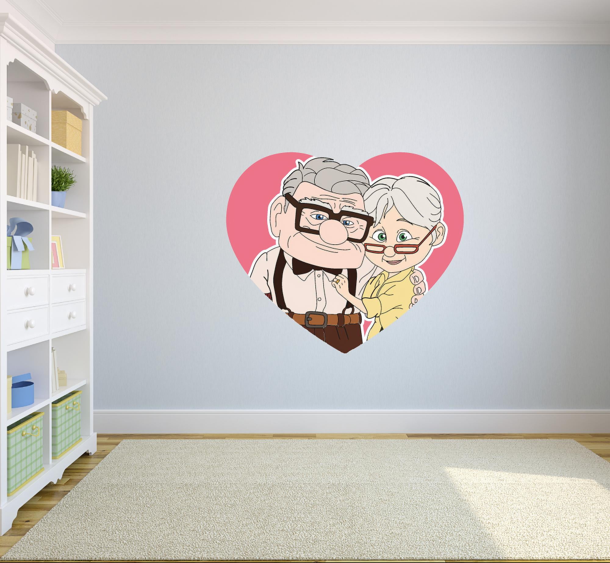 Carl Ellie Heart Up Movie Cartoon Characters Decors Wall Sticker Art ...