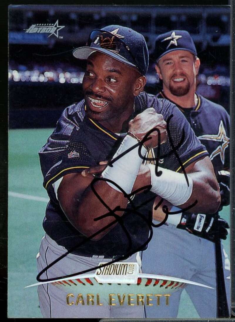 Carl Everett In Person Autograph Card 1999 Stadium Club #202 - Walmart.com