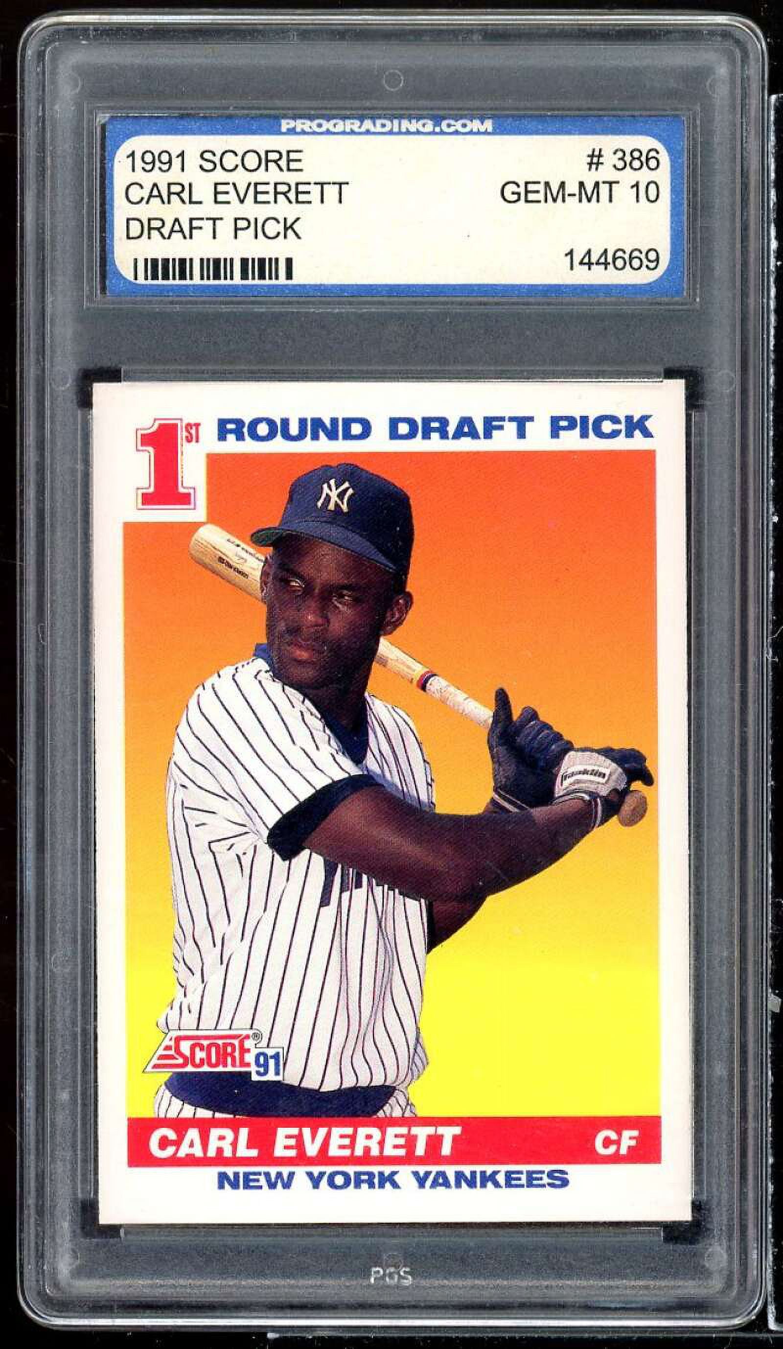 Carl Everett Rookie Card 1991 Score #386 PGS 10 GEM-MT - Walmart.com