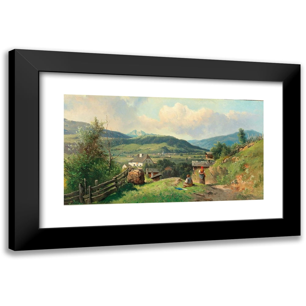 Carl Franz Emanuel Haunold 24x15 Black Modern Framed Museum Art Print ...