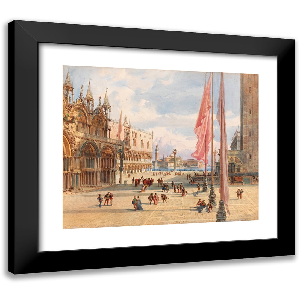 Carl Friedrich Heinrich Werner 14x12 Black Modern Framed Museum Art ...