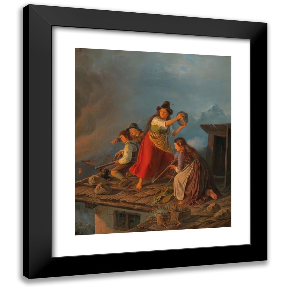 Carl Friedrich Moritz Müller 15x18 Black Modern Framed Museum Art Print ...