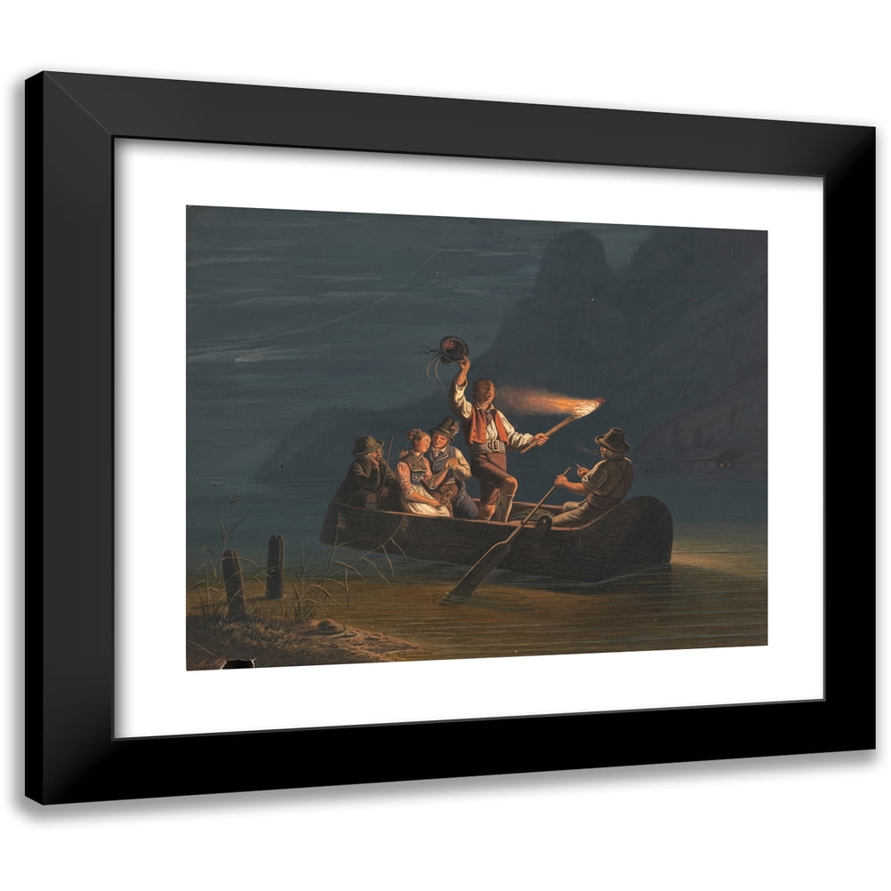Carl Friedrich Moritz Müller 18x15 Black Modern Framed Museum Art Print Titled - Nocturnal ...