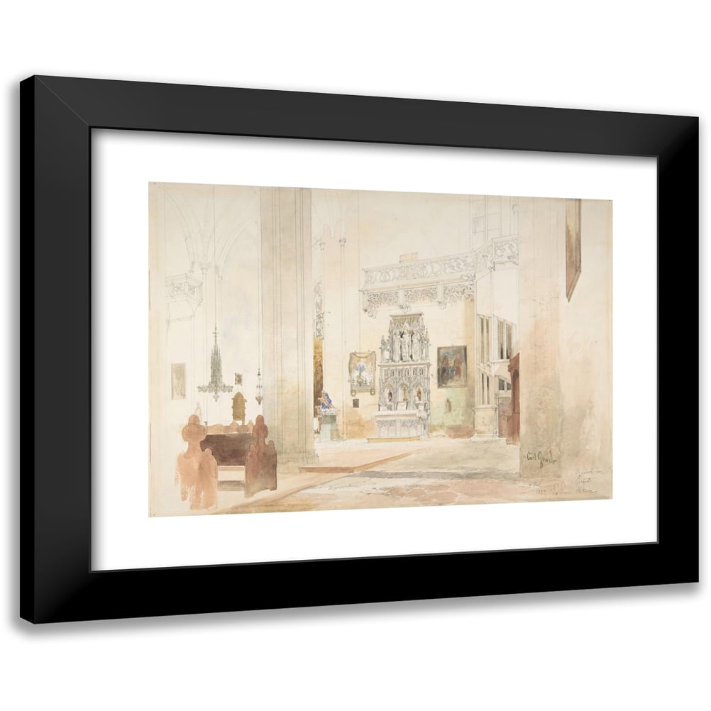 Carl Georg Anton Graeb 24x18 Black Modern Framed Museum Art Print ...