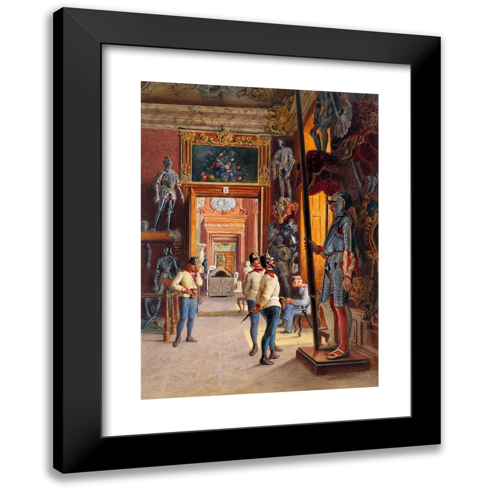 Carl Goebel the younger 14x18 Black Modern Framed Museum Art Print ...