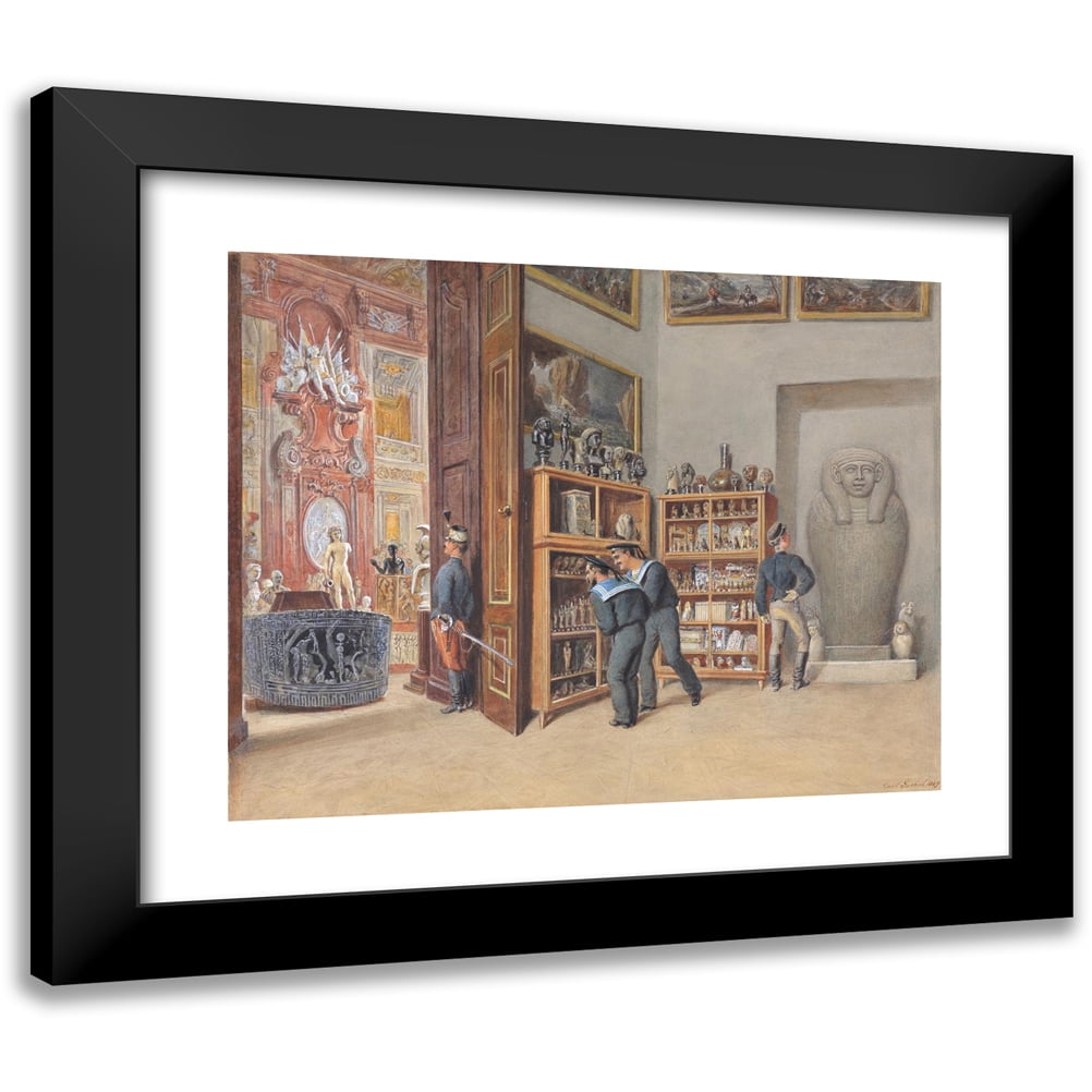 Carl Goebel the younger 24x20 Black Modern Framed Museum Art Print ...