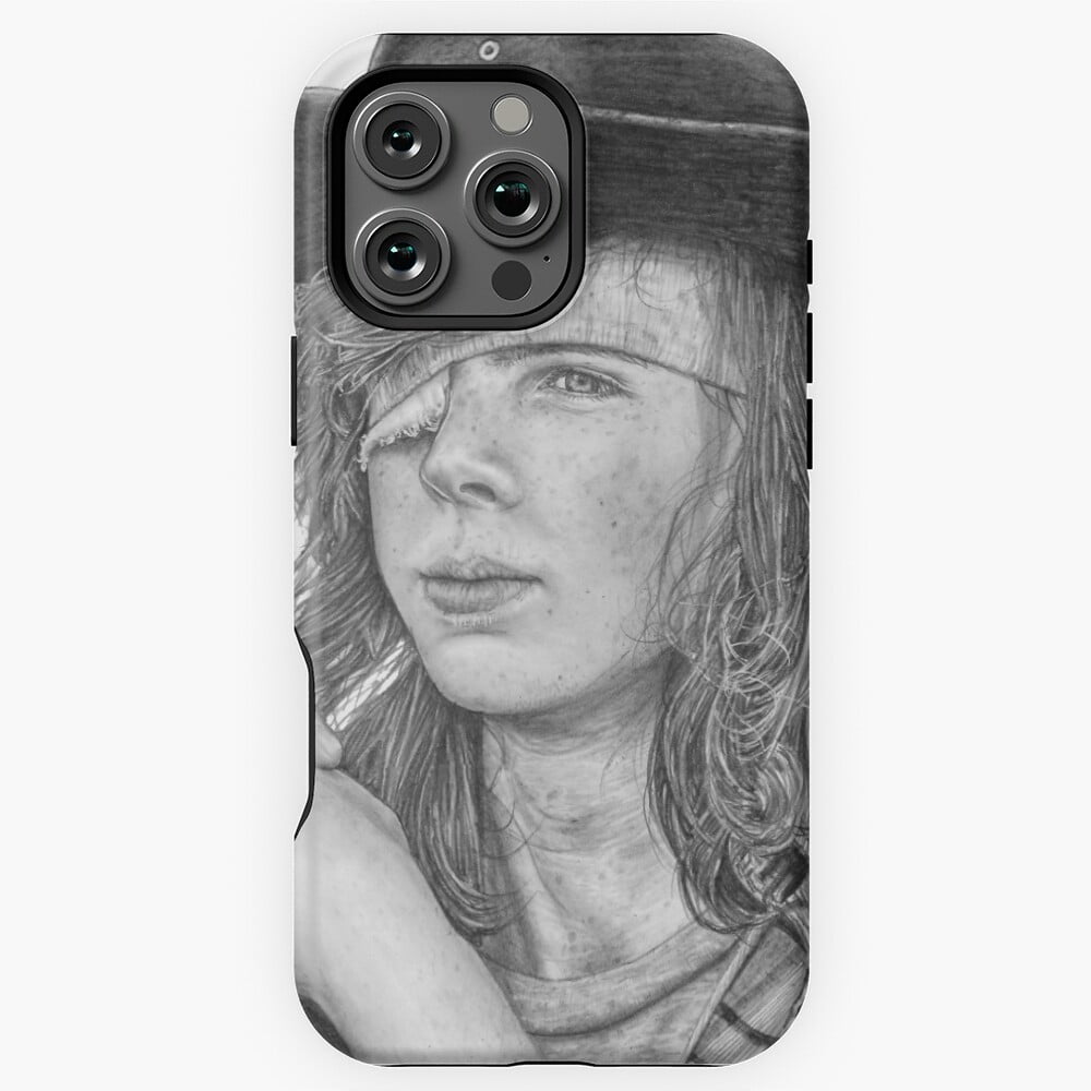 Carl Grimes graphite portrait Phone Case for iPhone 16 15 14 13 12 11 ...