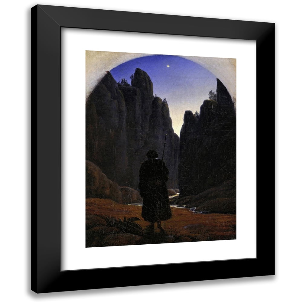 Carl Gustav Carus 12x14 Black Modern Framed Museum Art Print Titled ...