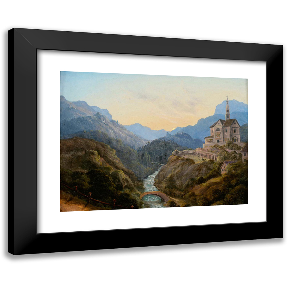 Carl Gustav Carus 24x19 Black Modern Framed Museum Art Print Titled ...