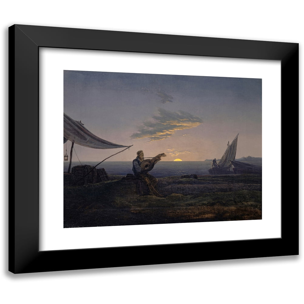 Carl Gustav Carus 24x20 Black Modern Framed Museum Art Print Titled ...