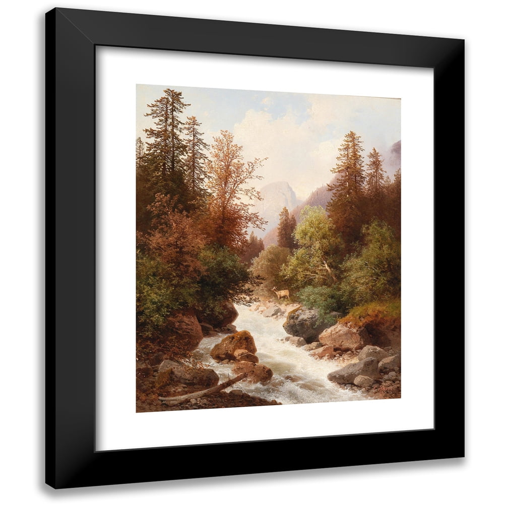 Carl Hasch 15x18 Black Modern Framed Museum Art Print Titled - Motif of ...