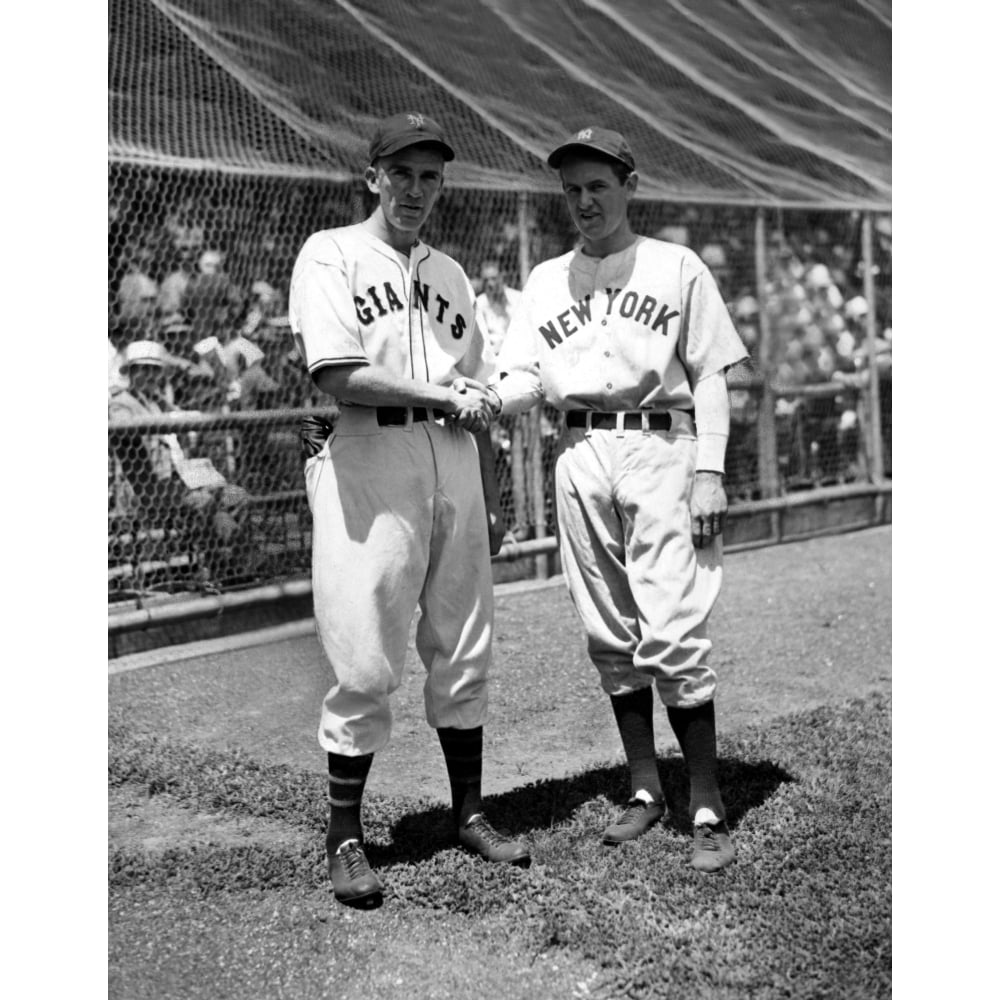 Carl Hubbell & Vernon Lefty Gomez Of Nys Giants And Yankees Are ...