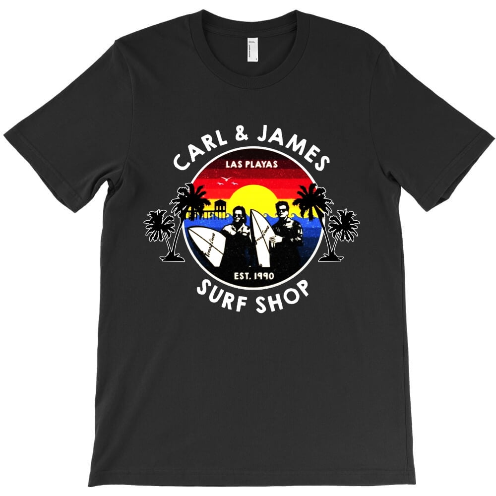 Carl & James Surf Shop, Surfer Beach Graphic Design For The - Premium Fabric G8836 Unisex T ...