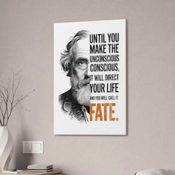 Carl Jung Inspirational Quote Poster, Poster Home Decor , Poster Print ...