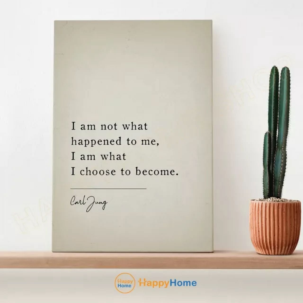 Carl Jung Quote Wall Art I Am What I Choose To Become Inspirational ...