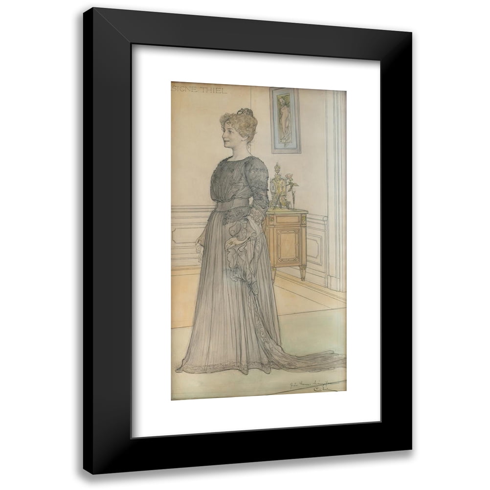 Carl Larsson 14x24 Black Modern Framed Museum Art Print Titled ...