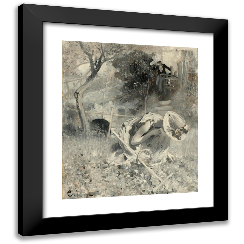 Carl Larsson 15x17 Black Modern Framed Museum Art Print Titled - Garden ...