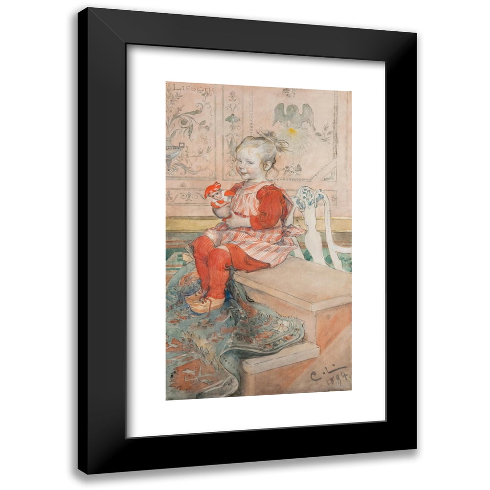 Carl Larsson 15x24 Black Modern Framed Museum Art Print Titled ...
