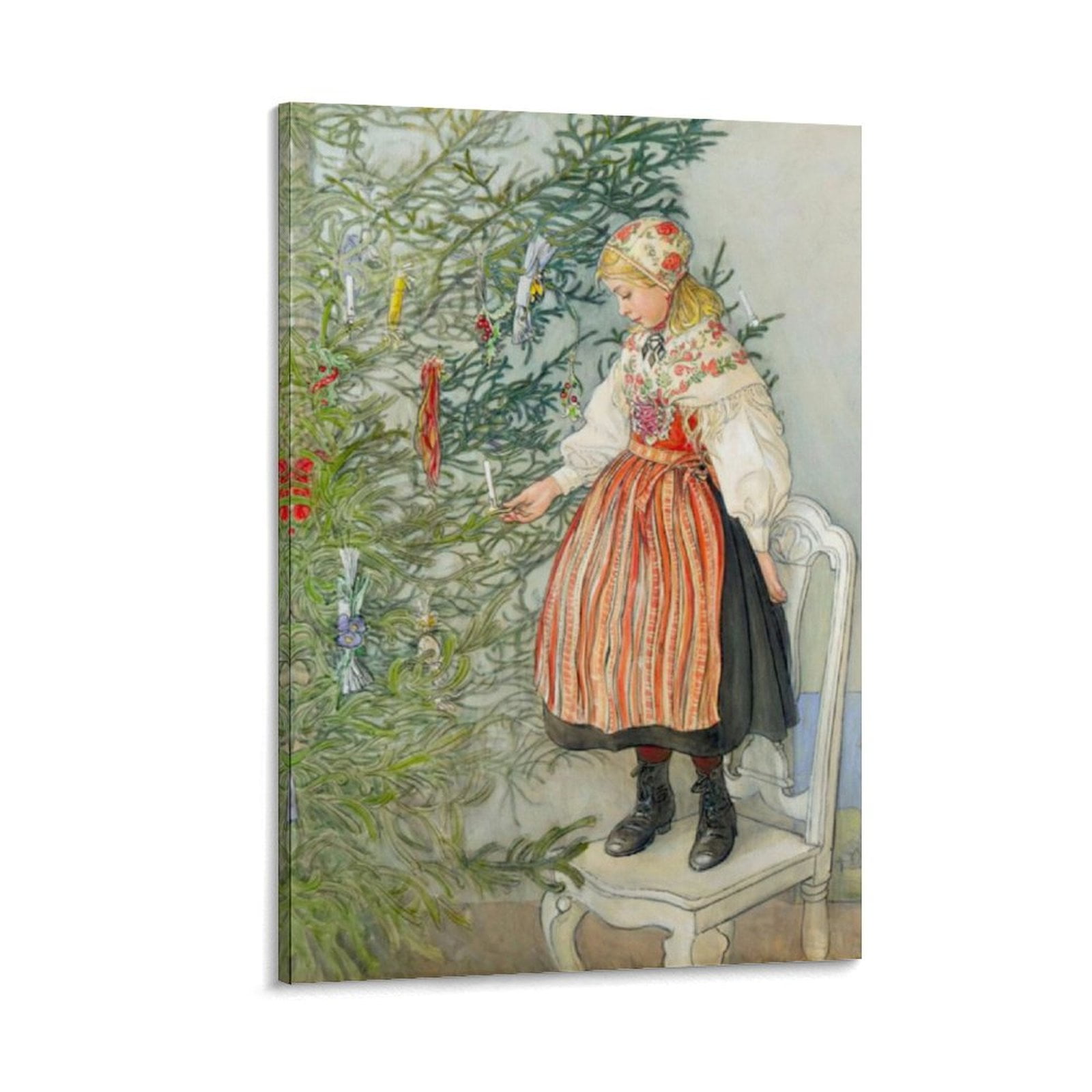 Carl Larsson Art Poster Swedish Christmas Painting Poster 1 Room ...