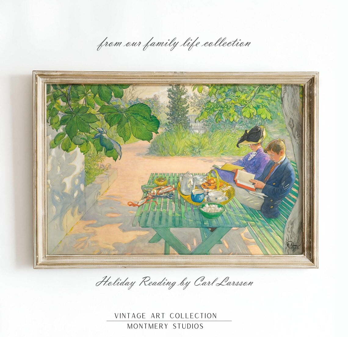 Carl Larsson Spring Wall Art,Reading, Scandinavian Art, Traditional ...