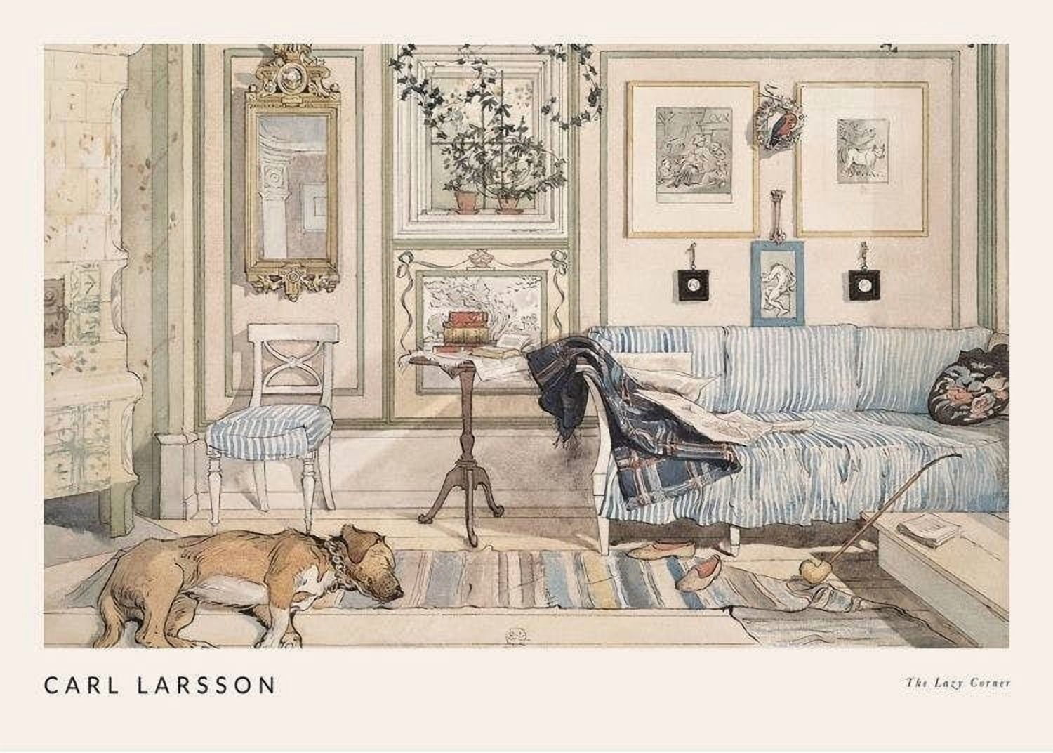 Carl Larsson The Lazy Corner Wall Art , Poster Print Only - Walmart.com