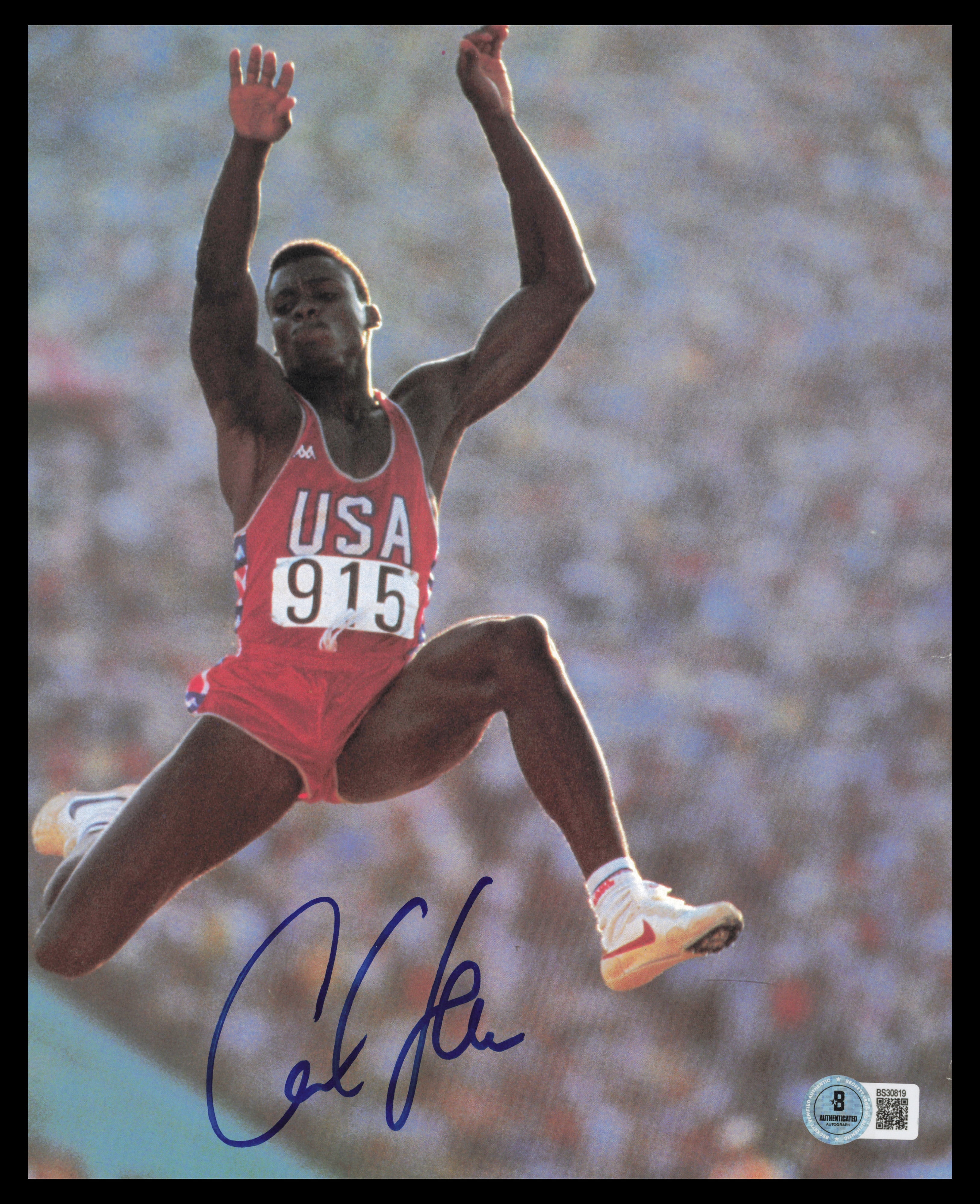Carl Lewis Autographed 8x10 Magazine Page Photo Beckett BAS QR #BS30819 ...