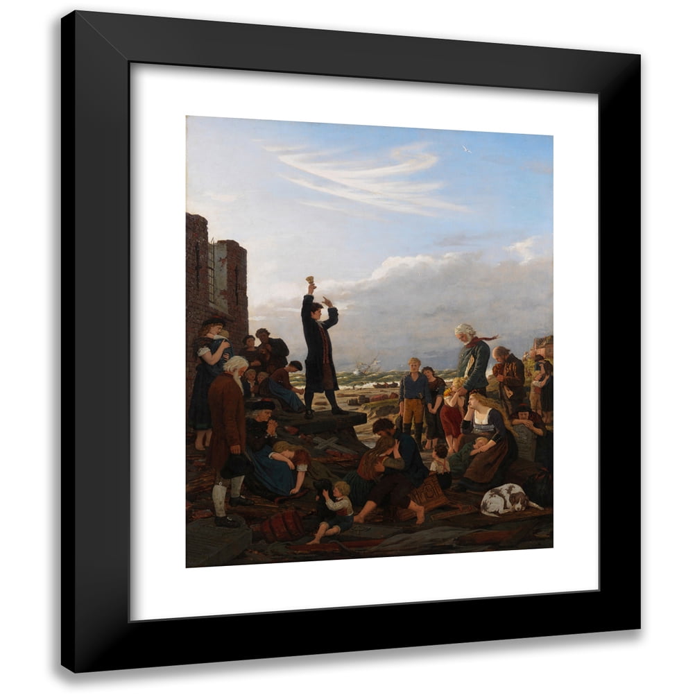 Carl Ludwig Jessen 12x14 Black Modern Framed Museum Art Print Titled ...