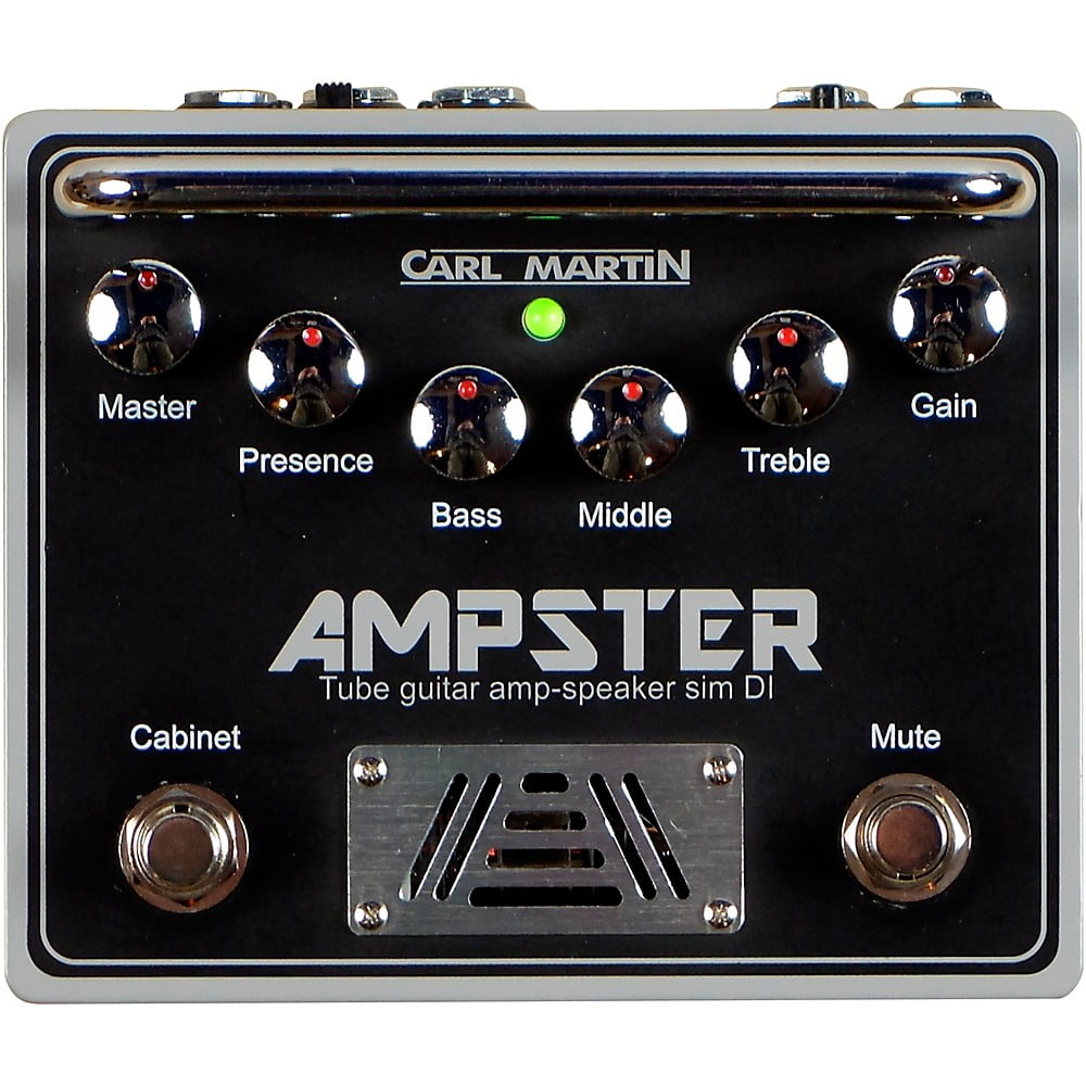 Carl Martin Ampster Tube Guitar Amp Speaker Sim DI Effects Pedal Black ...