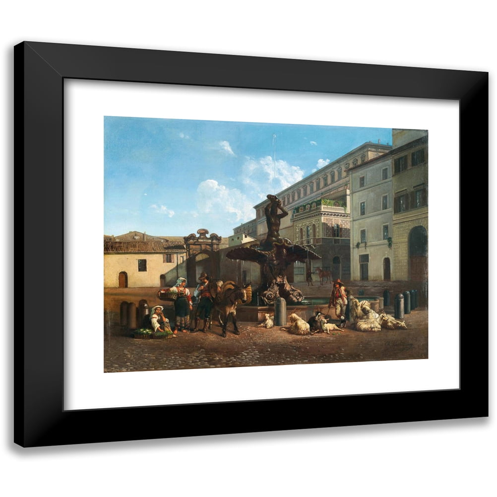 Carl Max Gerlach Quaedvlieg 24x20 Black Modern Framed Museum Art Print ...
