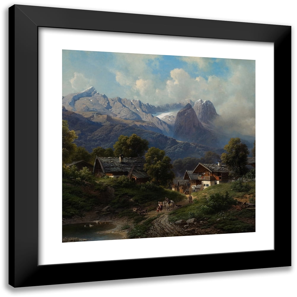 Carl Millner 15x15 Black Modern Framed Museum Art Print Titled ...