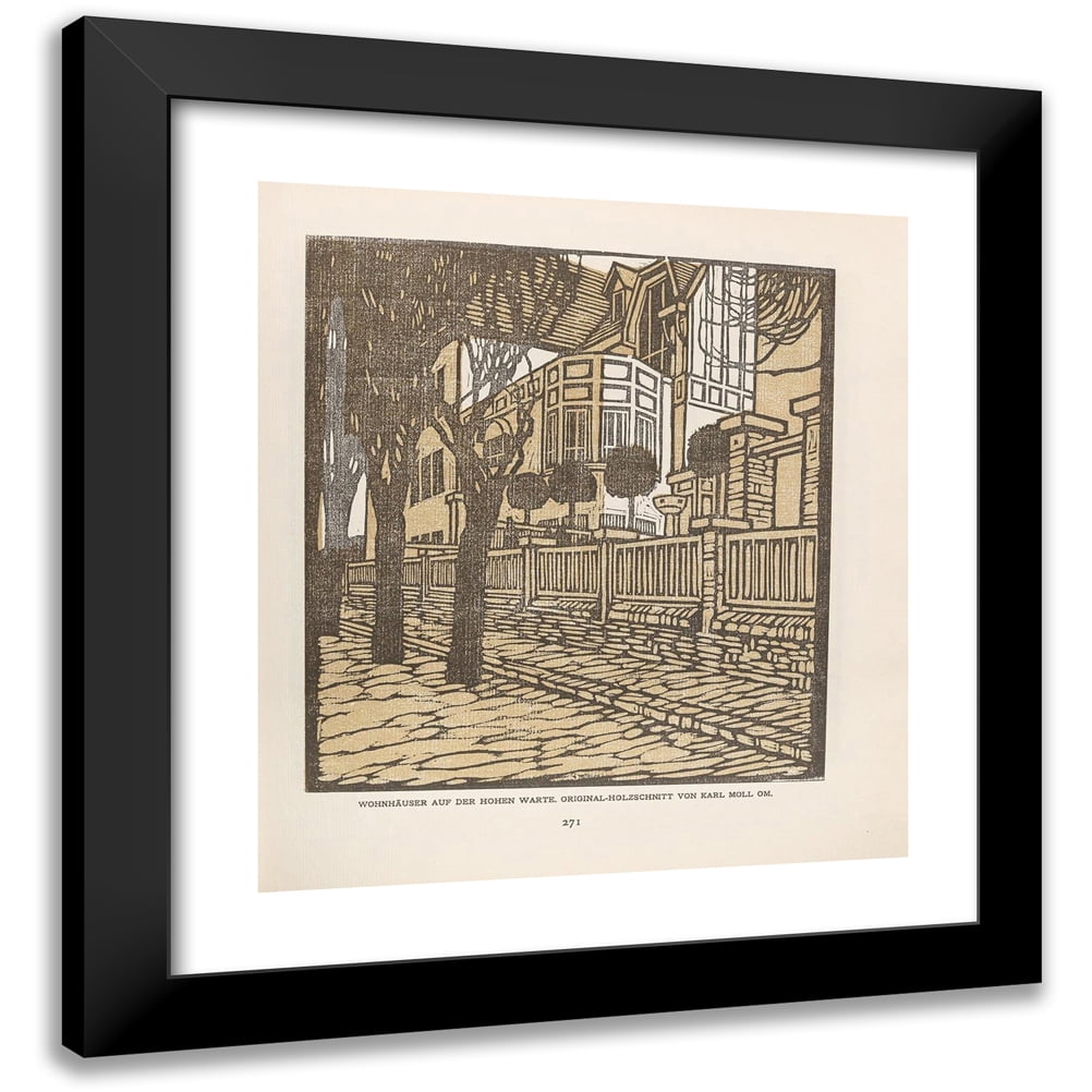 Carl Moll 12x13 Black Modern Framed Museum Art Print Titled - Ver ...