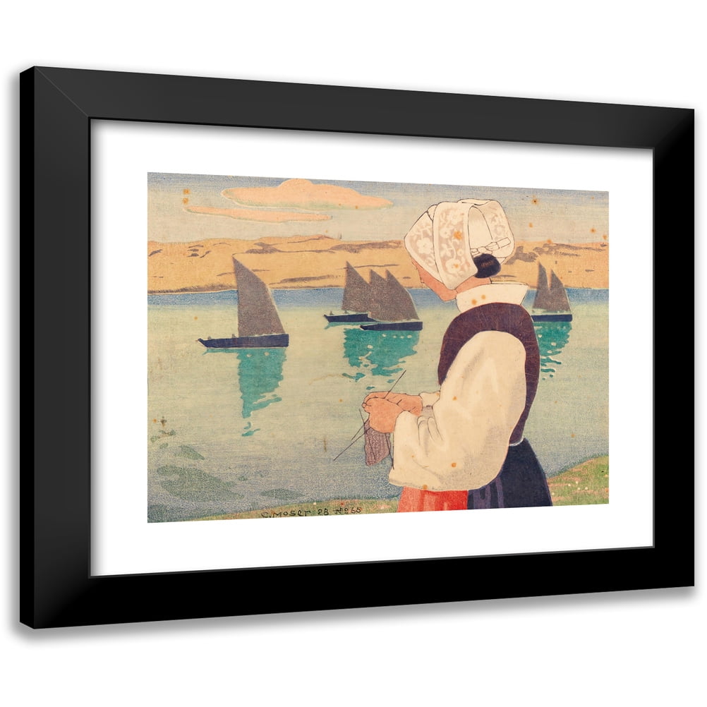 Carl Moser 14x12 Black Modern Framed Museum Art Print Titled ...