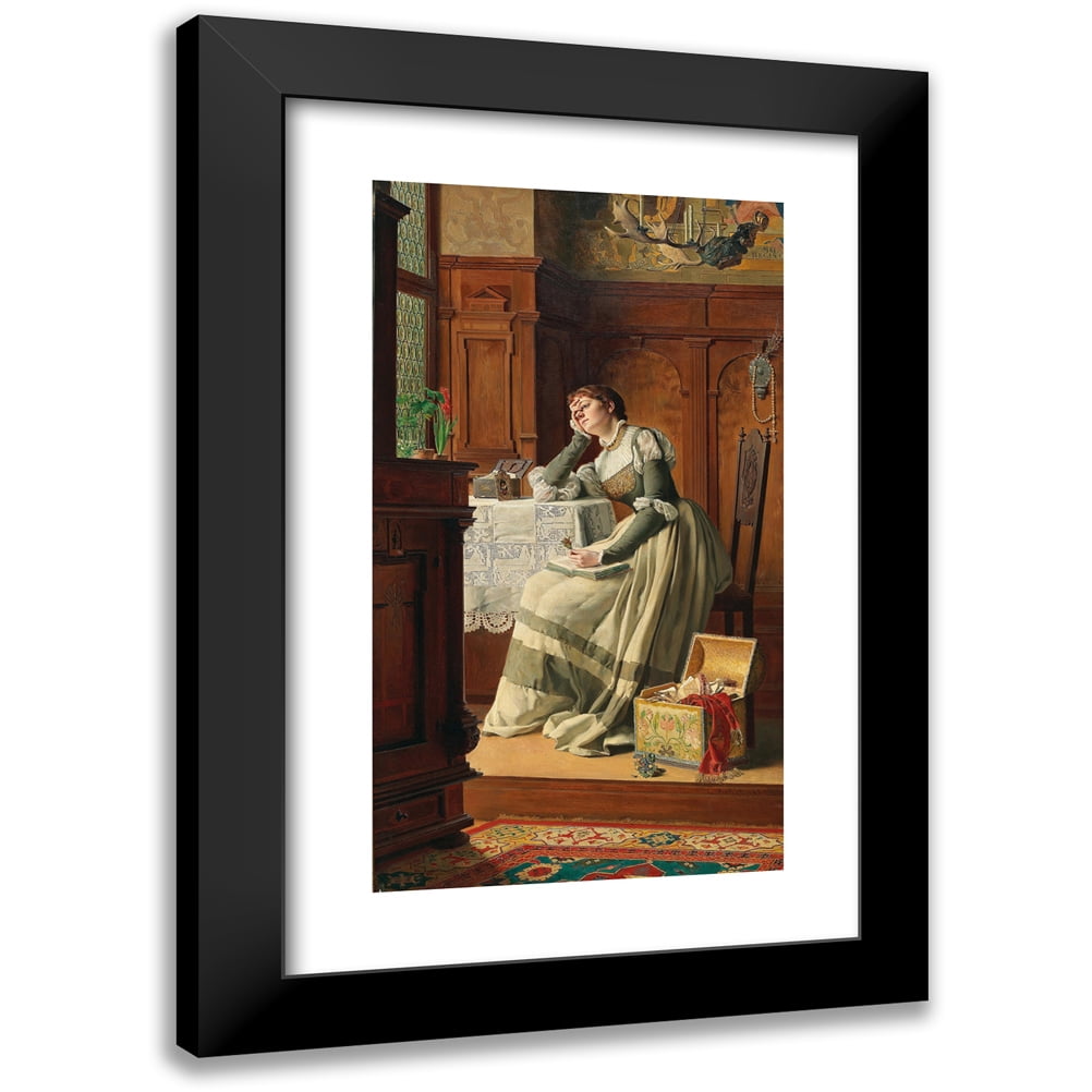 Carl Probst 10x14 Black Modern Framed Museum Art Print Titled - At ...